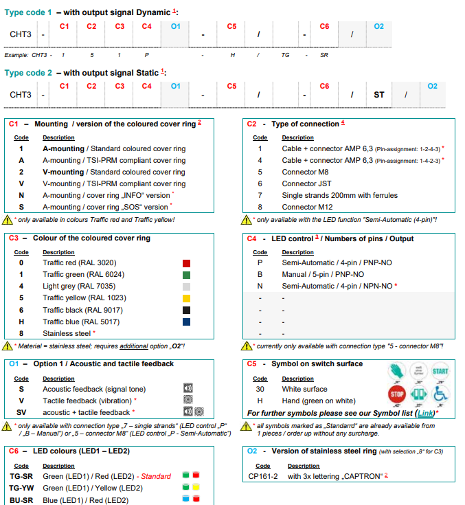 CHT3-151P-H/TG-SR 德国CAPTRON触摸开关-化工仪器网